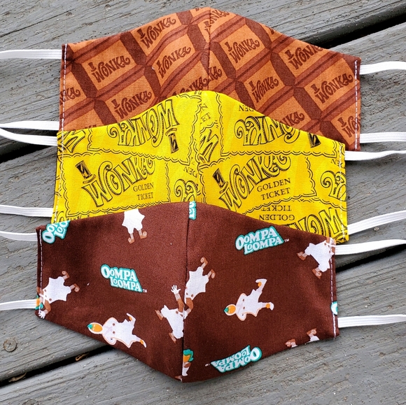 Evangelina's Closet | Accessories | Willy Wonka Face Mask Set Three ...